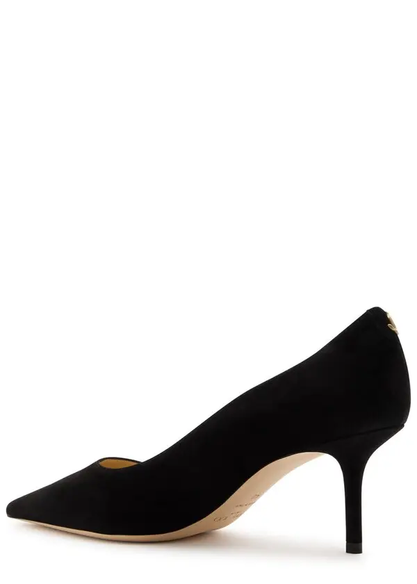 JIMMY CHOO Love 65 Suede Pumps - Black