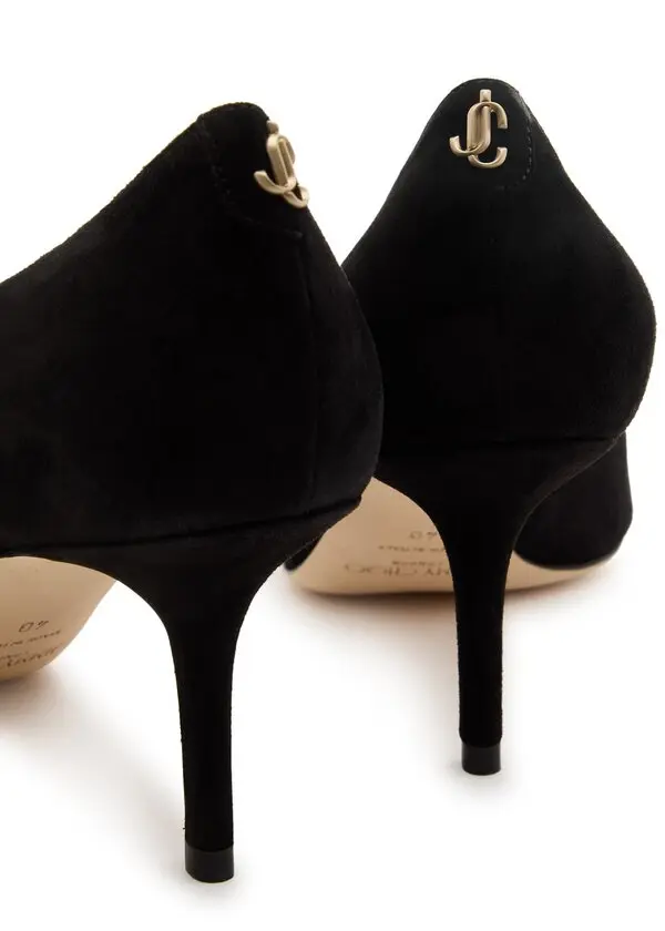 JIMMY CHOO Love 65 Suede Pumps - Black