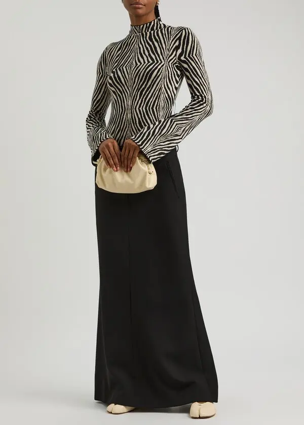 BY MALENE BIRGER Bernie Zebra-intarsia Stretch-knit Jumper