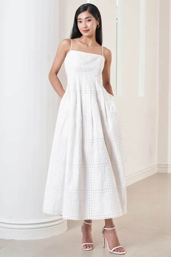 Yumi Kim Eyelet Midi Dress