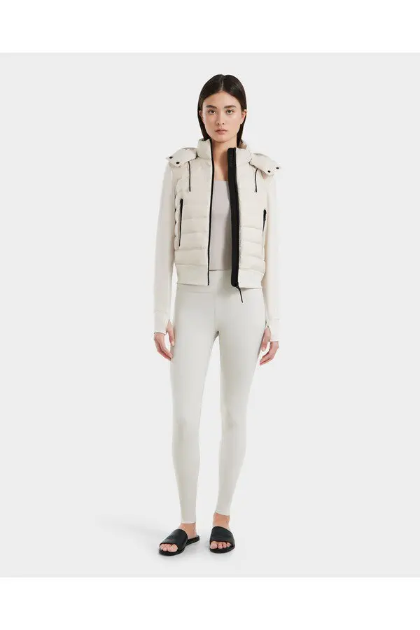 Rudsak Cropped Down Bomber Jacket - White