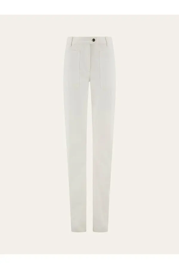 FERRAGAMO Five-pocket Cotton Trousers