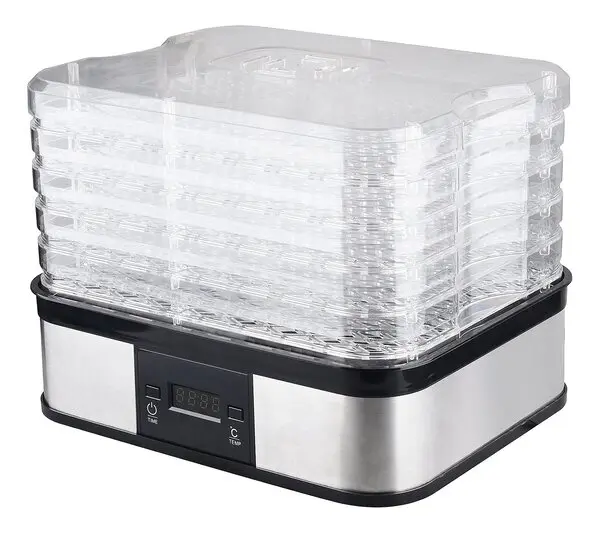 MEGACHEF 5 Tray Food Dehydrator W/ Timer & Temp Erature Control
