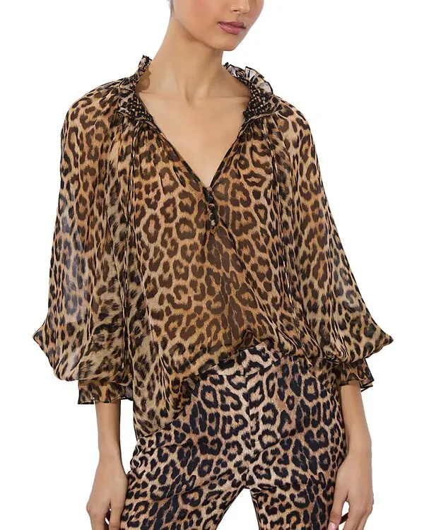 Alice + Olivia Norah Peasant Blouse