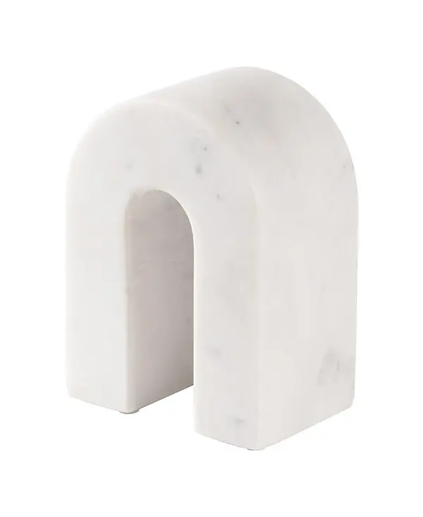 GAURI KOHLI Quest Marble Decorative Object - Shades Of White