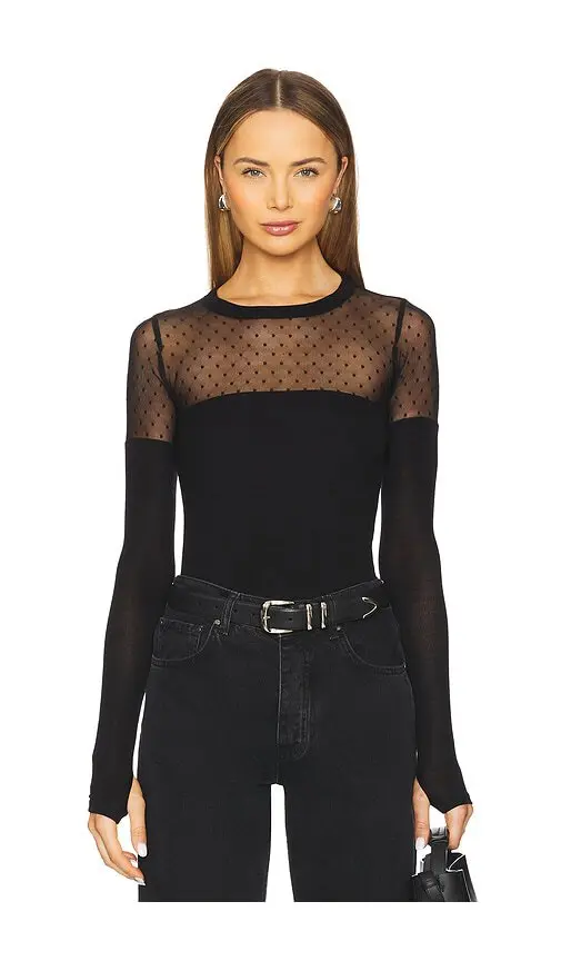 Michael Lauren Herbert 1/2 Lace Top