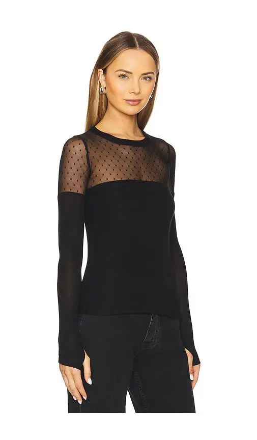Michael Lauren Herbert 1/2 Lace Top