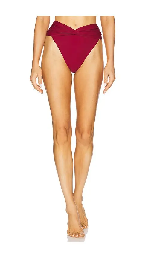 Tularosa Lucci High Waist Bottom - Merlot Red