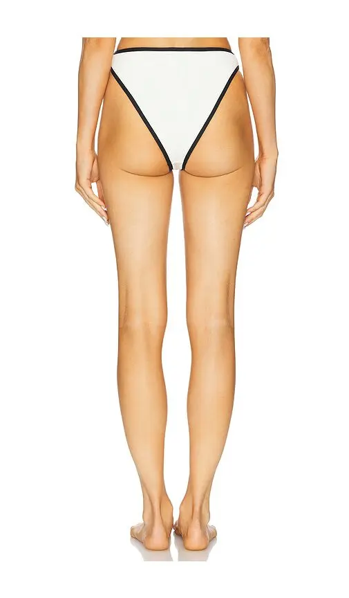 L*Space Nora Bitsy Bikini Bottom - Cream & Black