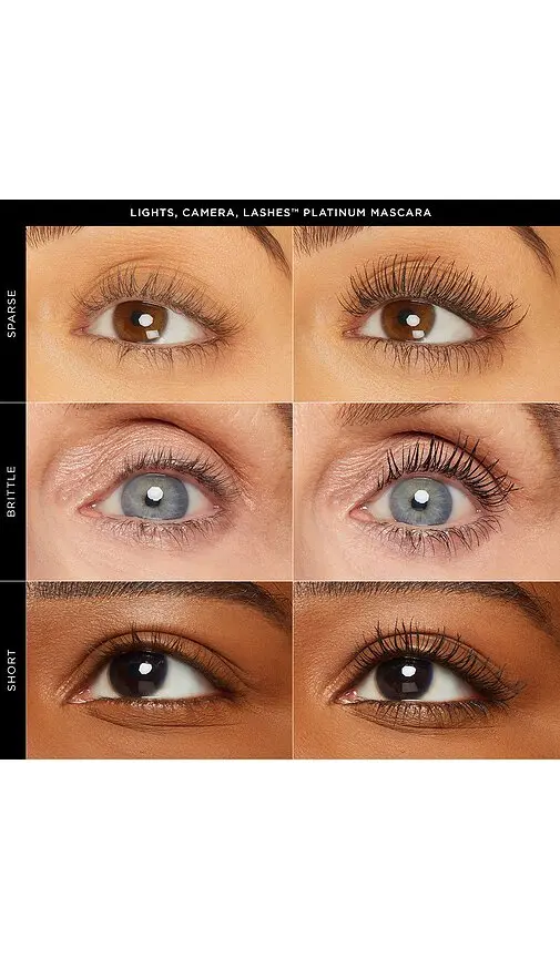 TARTE COSMETICS Travel-size Lights, Camera, Lashes Platinum Mascara - Black