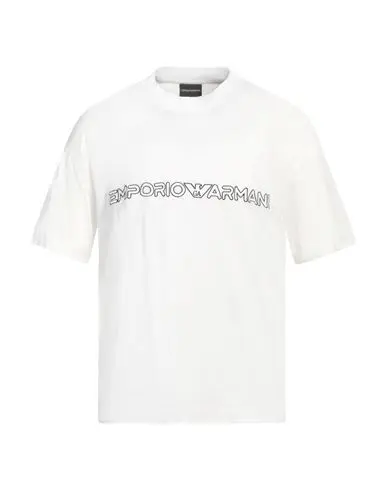 Emporio Armani T-shirt Size Lyocell, Cotton - White