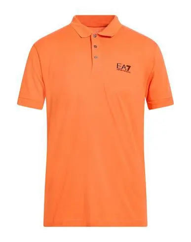 EA7 Polo Shirt Size Cotton, Elastane - Orange