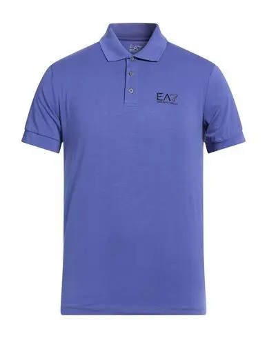 EA7 Polo Shirt Size Cotton, Elastane - Purple