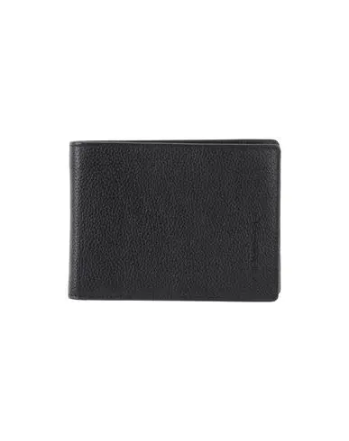 PIQUADRO Wallet Dark Bovine Leather - Black