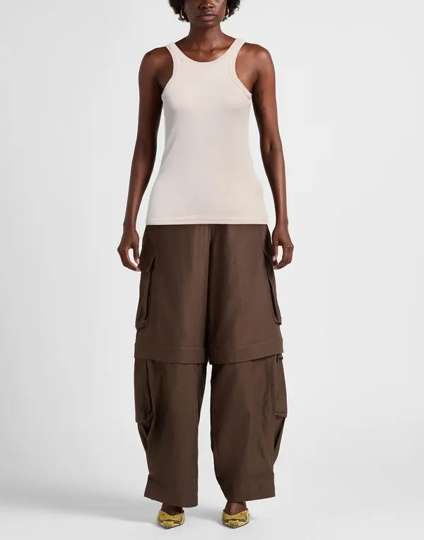 Ag Ribbed Cotton-viscose Blend Tank Top