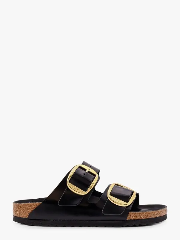 BIRKENSTOCK Arizona Big Buckle Patent Leather Sandals - Black
