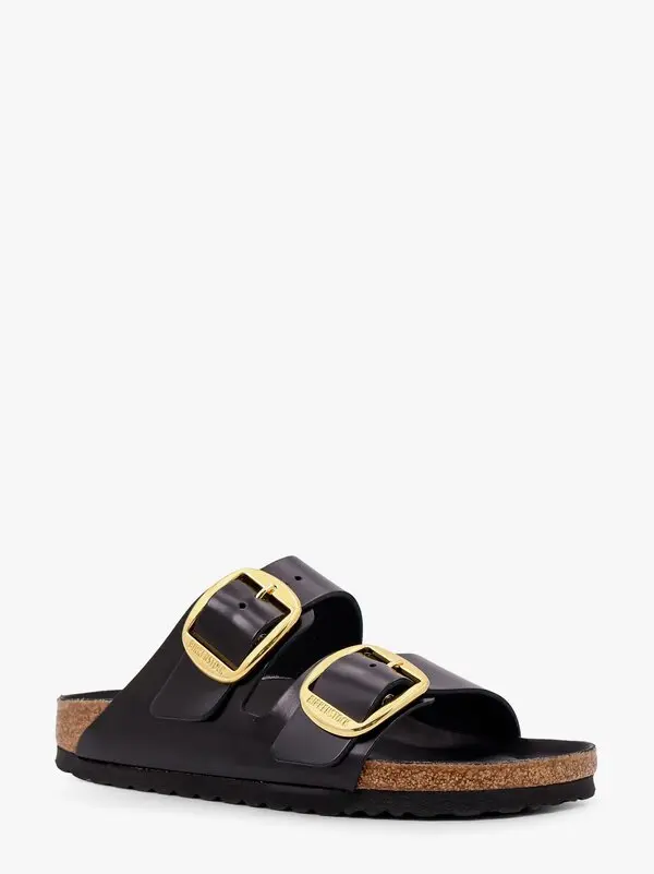 BIRKENSTOCK Arizona Big Buckle Patent Leather Sandals - Black