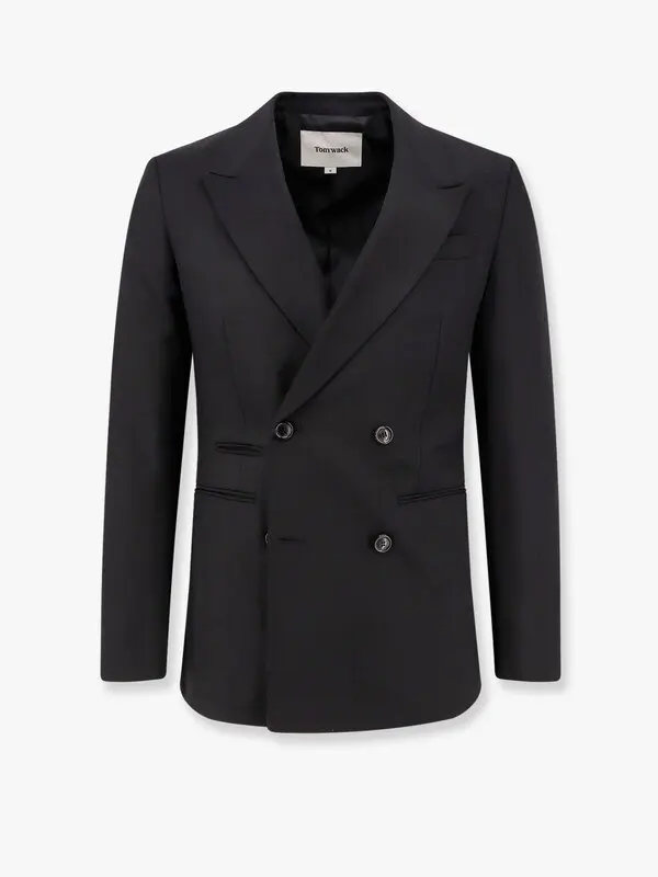 TONYWACK Tailored Wool Blend Blazer - Black