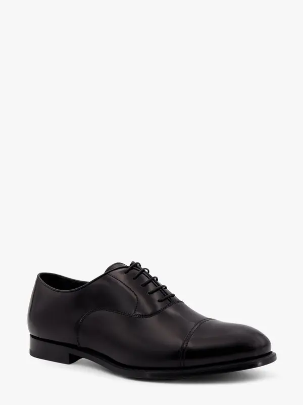 DOUCAL'S Leather Oxford Shoes - Black