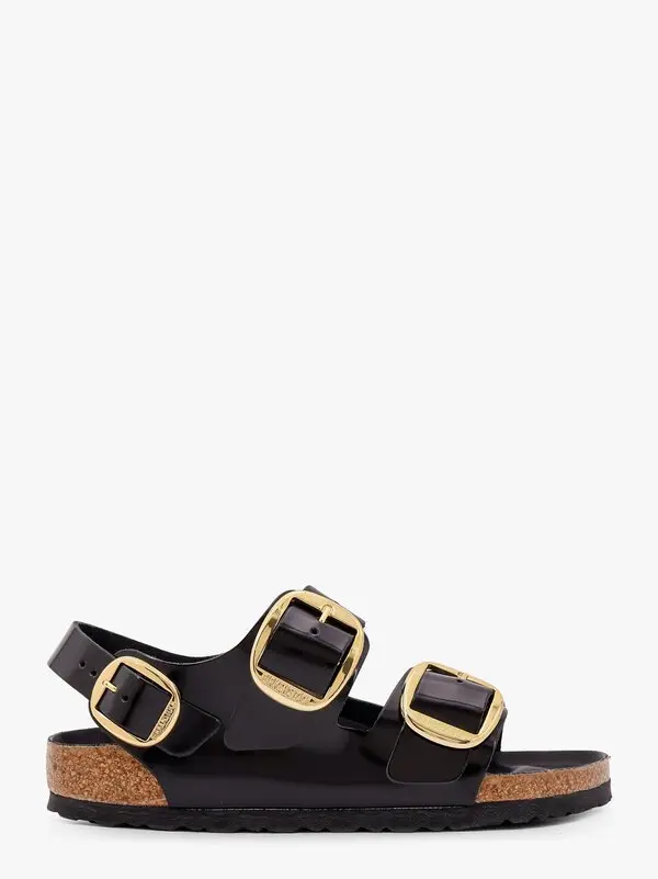 BIRKENSTOCK Milano Big Buckle Sandals - Black