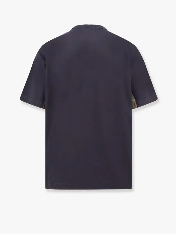 Sacai Cotton Tshirt With Nylon Inserts