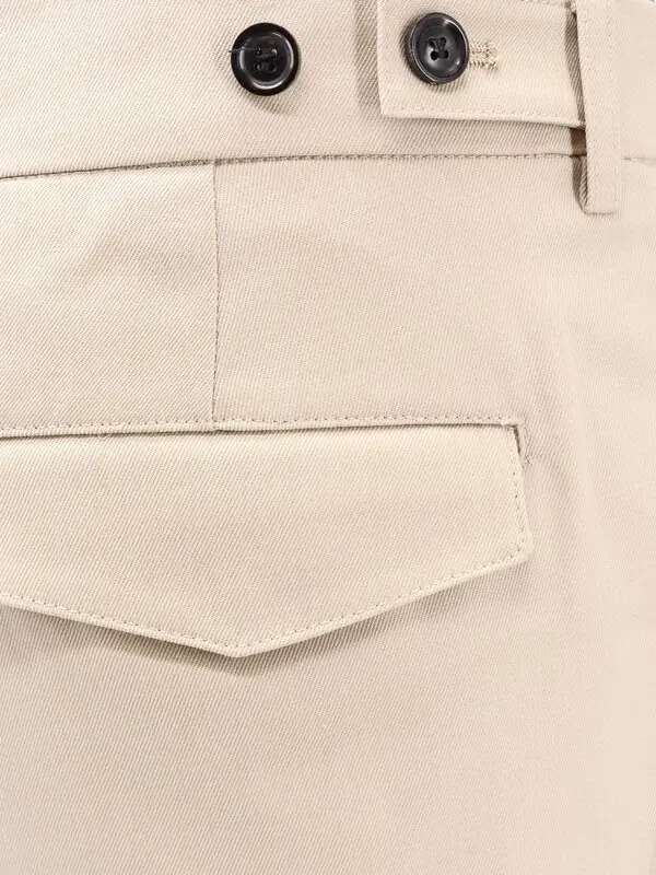 TONYWACK Wide Leg Wool Blend Trouser