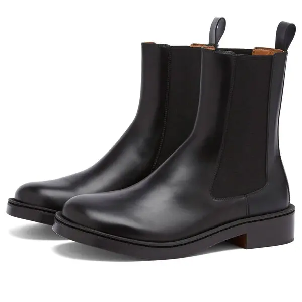 Alexander McQueen Leather Chelsea Boots