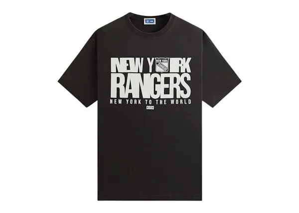 Kith X New York Rangers New York To The World Vintage Tee Shirt