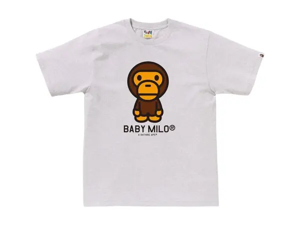A BATHING APE Baby Milo Tee Shirt - Grey