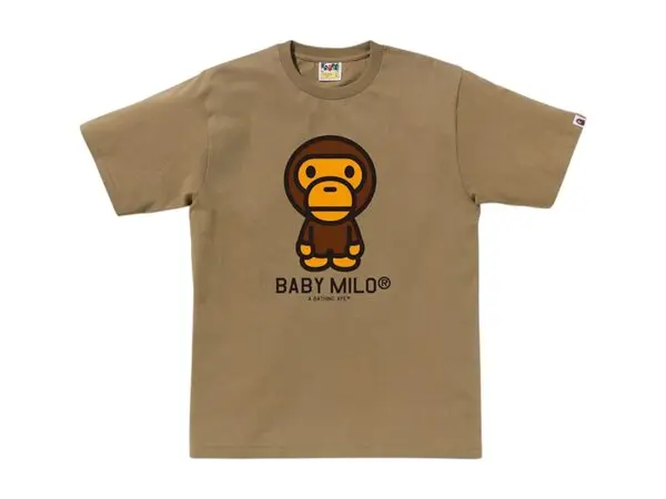 A BATHING APE Baby Milo Tee Shirt - Beige