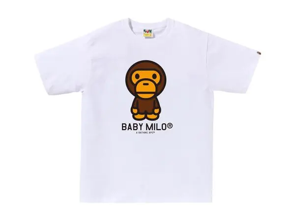 A BATHING APE Baby Milo Tee Shirt - White