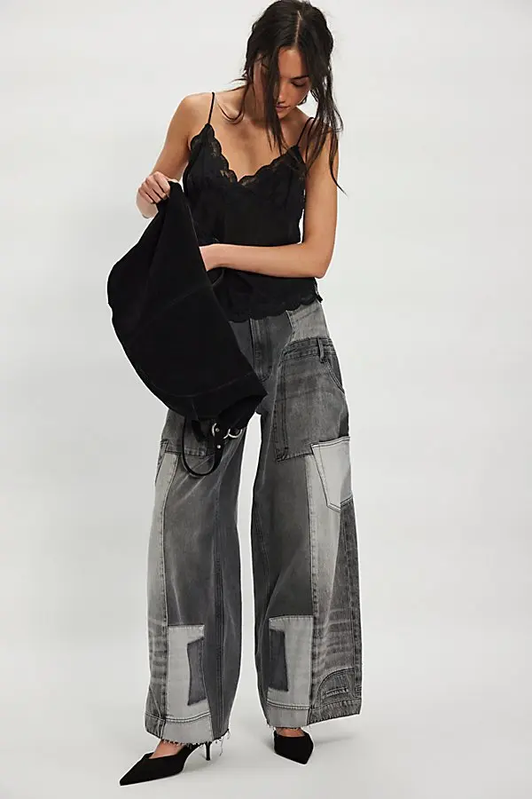 THE TALES Reworked Patchwork Jeans
