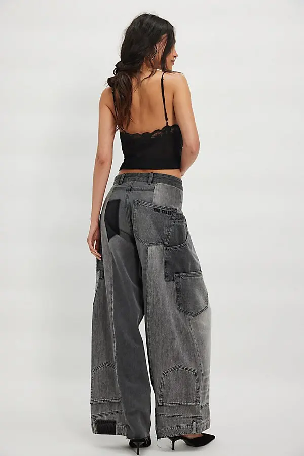 THE TALES Reworked Patchwork Jeans