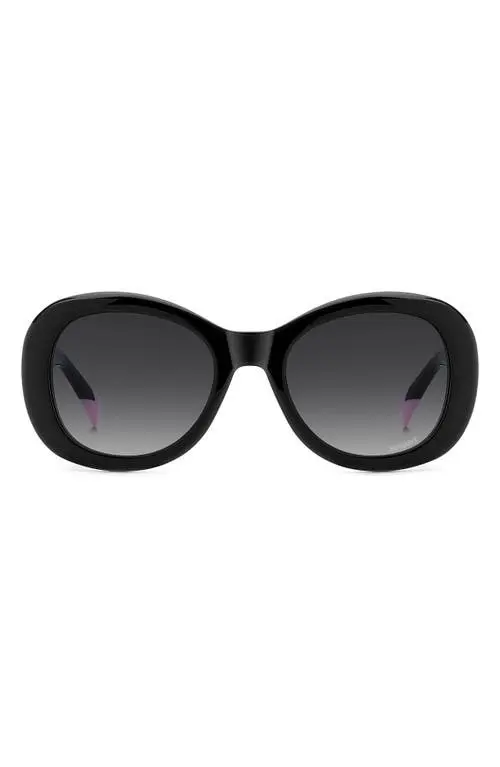 Missoni 53mm Gradient Oval Sunglasses - Black/ Dark Grey Sf