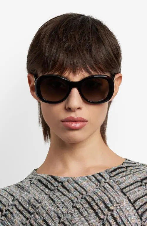 Missoni 53mm Gradient Oval Sunglasses - Havana/ Brown Sf