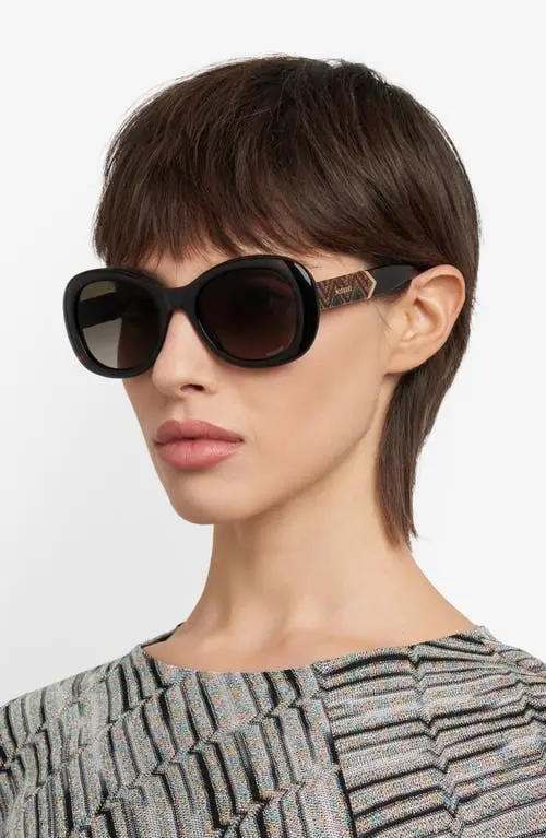 Missoni 53mm Gradient Oval Sunglasses - Havana/ Brown Sf