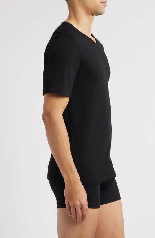 BOSS 3-pack V-neck T-shirts - Black