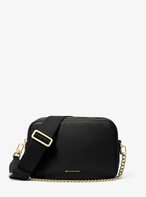 Michael Kors Bryant Leather Camera Crossbody Bag - Black