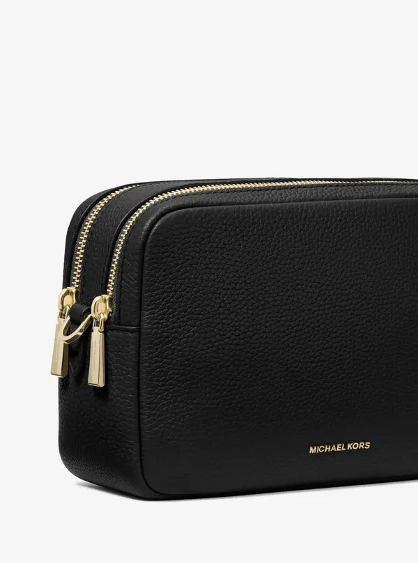 Michael Kors Bryant Leather Camera Crossbody Bag - Black