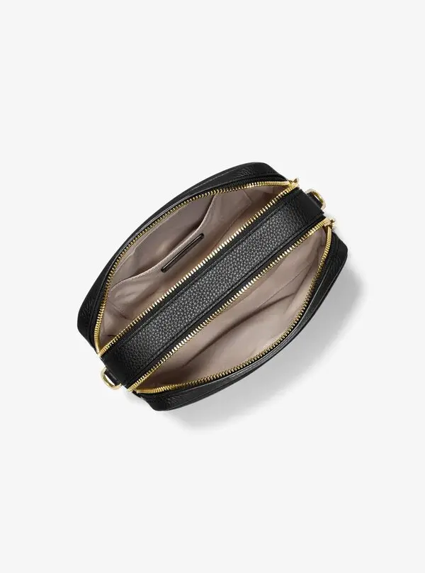 Michael Kors Bryant Leather Camera Crossbody Bag - Black