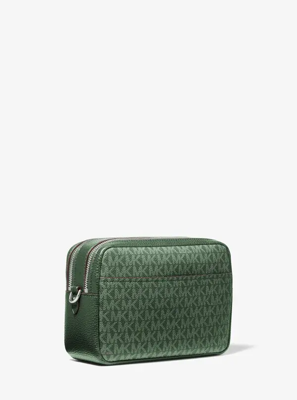 Michael Kors Bryant Medium Signature Logo Camera Crossbody Bag - Green