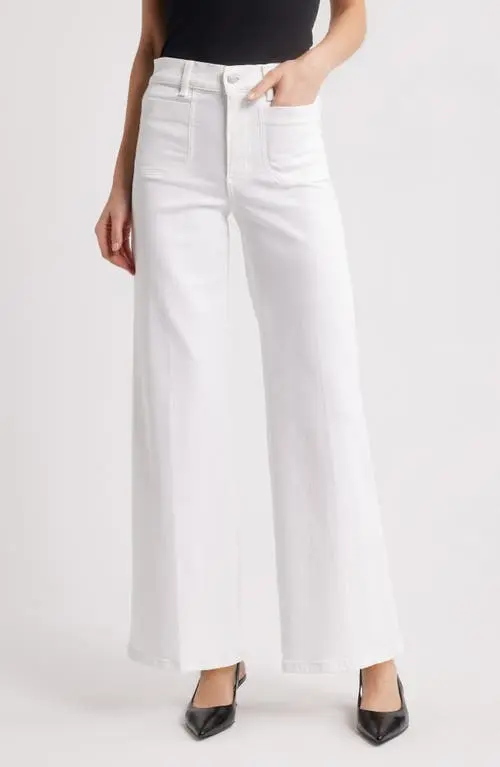 FRAME Le Pixie Slim Palazzo Patch Pocket High-waist Jeans