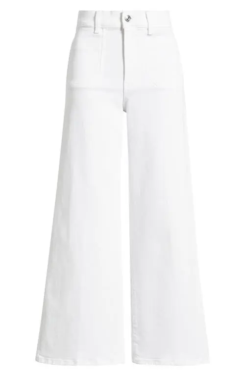 FRAME Le Pixie Slim Palazzo Patch Pocket High-waist Jeans