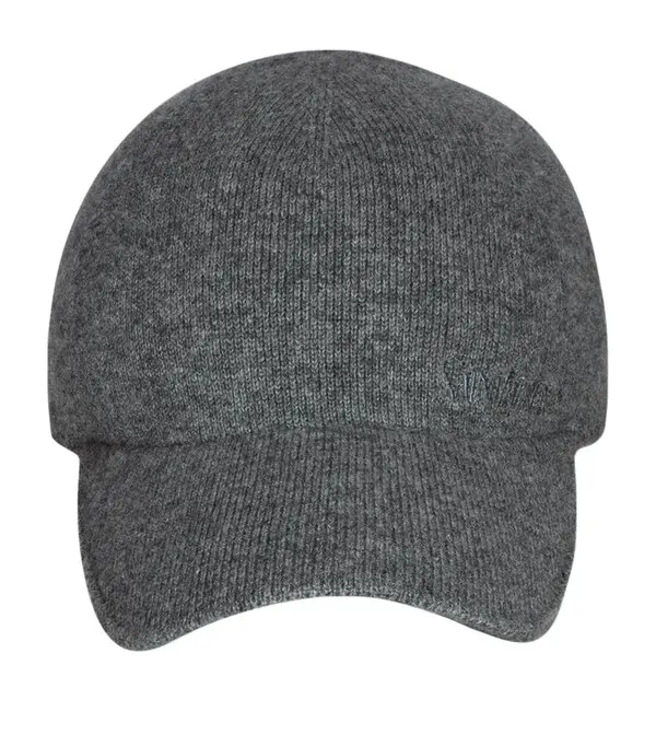Saint Laurent Cashmere Baseball Cap - Grey
