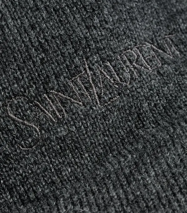 Saint Laurent Cashmere Baseball Cap