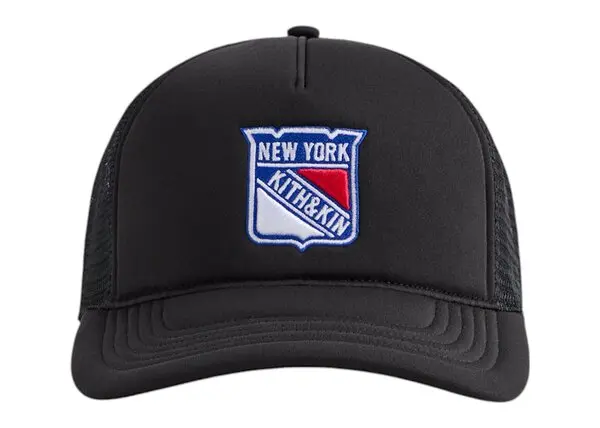 Kith X 47 New York Rangers Trucker Cap - Black