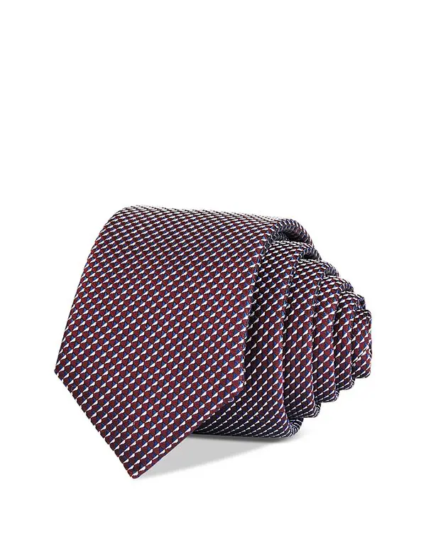 Hugo Printed Skinny Tie - Open Pink