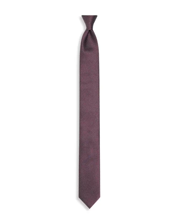 Hugo Printed Skinny Tie - Open Pink