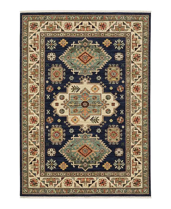 ORIENTAL WEAVERS Lilihan 532b6 Area Rug, 6'7 X 9'6 - Navy