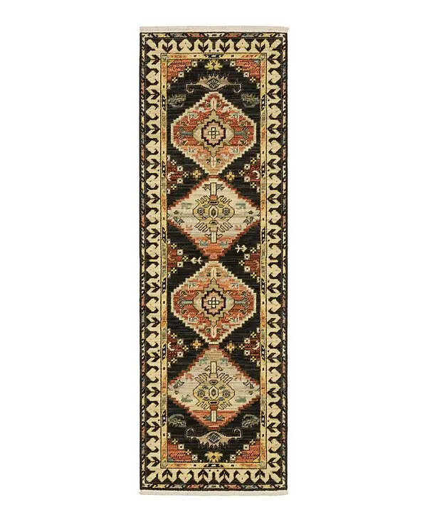 ORIENTAL WEAVERS Lilihan 051k6 Runner Area Rug, 2' X 6 - Charcoal